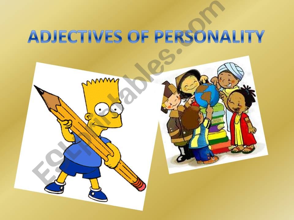 ESL - English PowerPoints: Adjectives of Personality