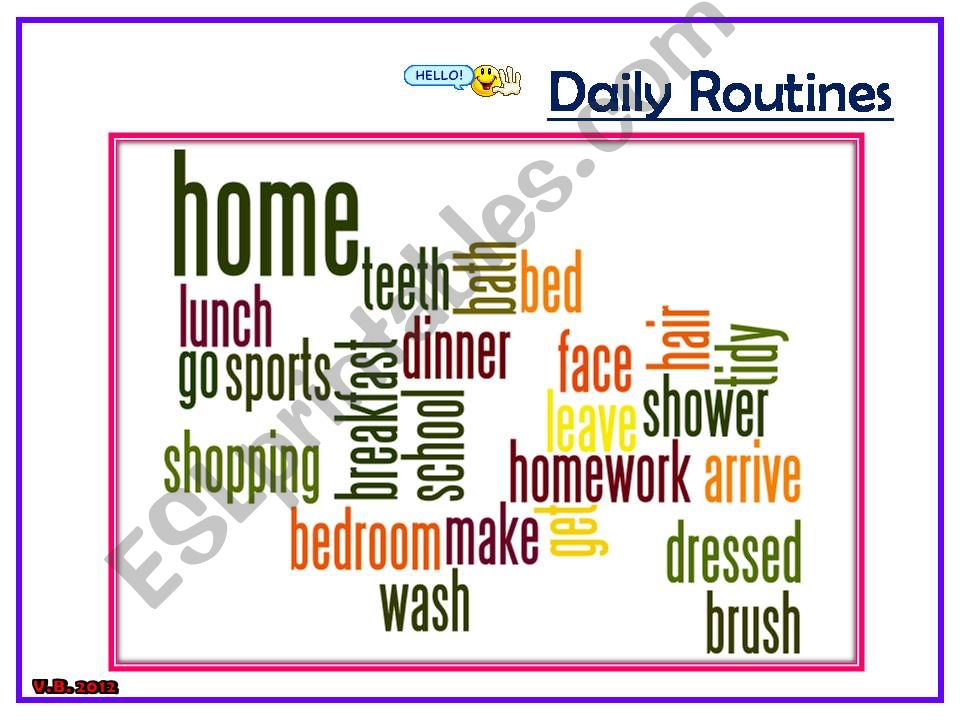 ESL - English PowerPoints: daily routines