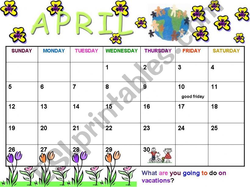 ESL - English PowerPoints: CALENDAR