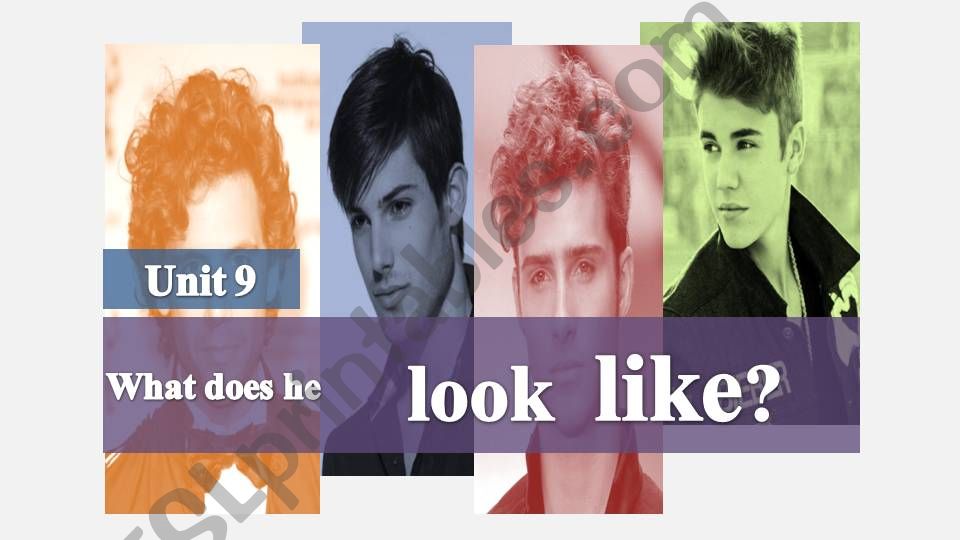 ESL - English PowerPoints: what does he look like?