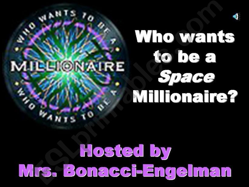 ESL - English PowerPoints: Space Millionaire Game