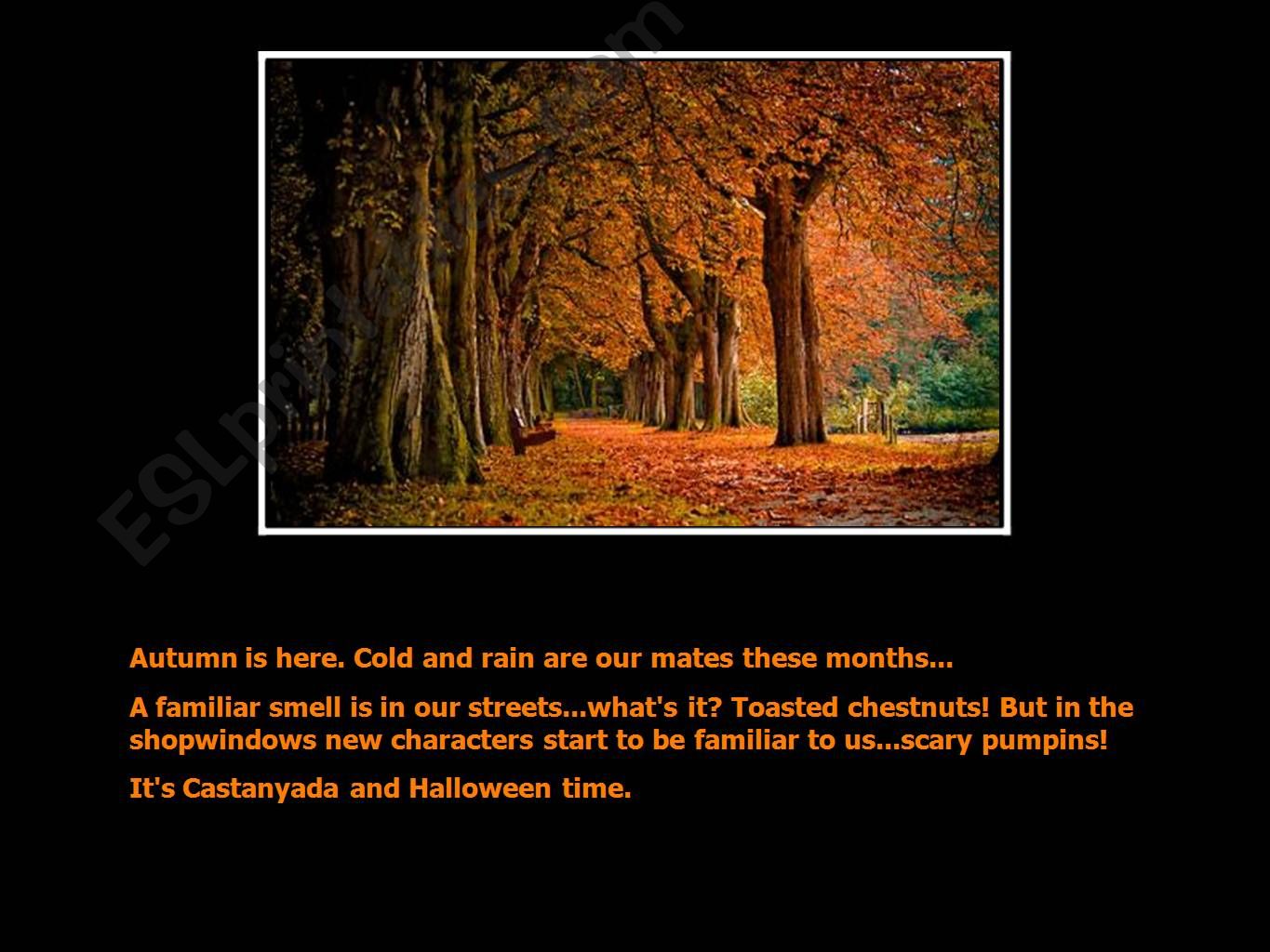 ESL English PowerPoints Halloween Essay