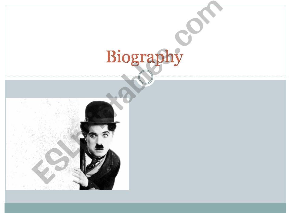 ESL - English PowerPoints: Biography