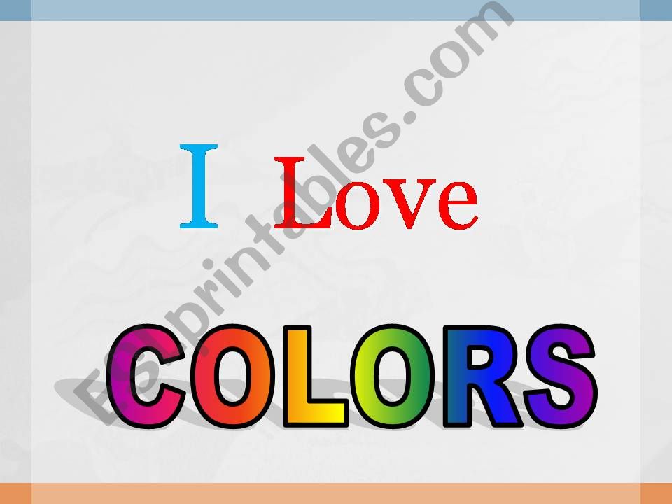 ESL - English PowerPoints: Color