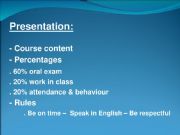 ESL - English PowerPoints: First day - Introducing yourself