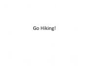 ESL - English PowerPoints: Lets Go Hiking!