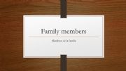 ESL - English PowerPoints: Family Members