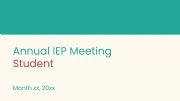 ESL - English PowerPoints: Master Template for IEP Meeting Presentation