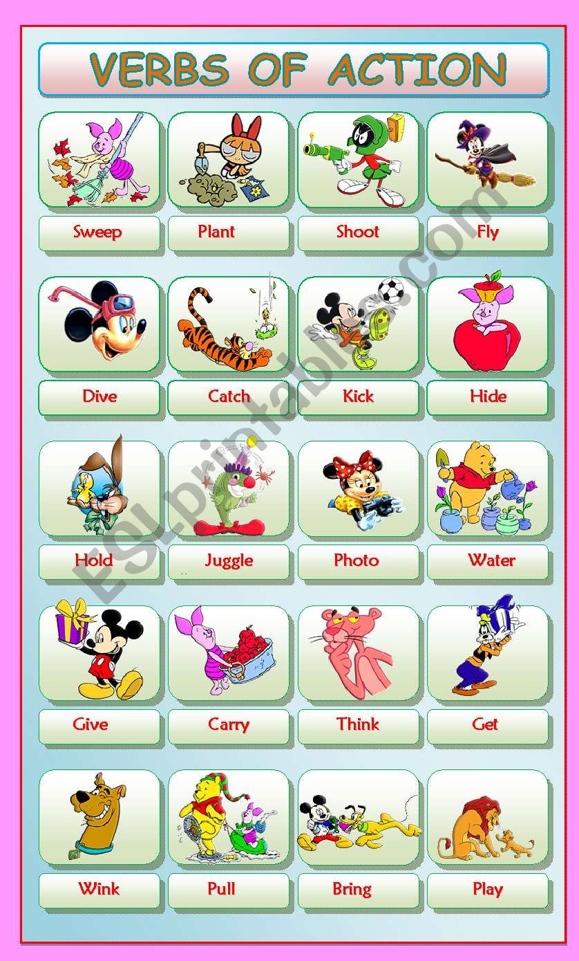 Verbs Of Action Pictionary Esl Worksheet By Ivolga 14250 Hot Sex Picture