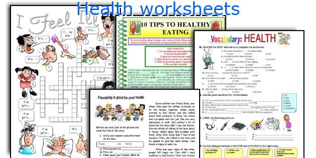 Printable Health Worksheets
