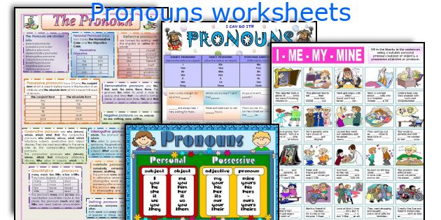 English teaching worksheets: Pronouns