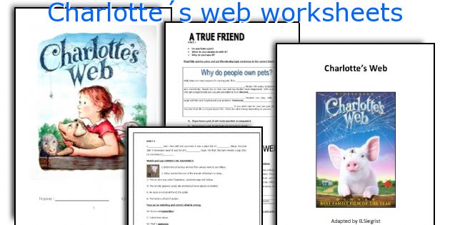 Charlotte´s web worksheets