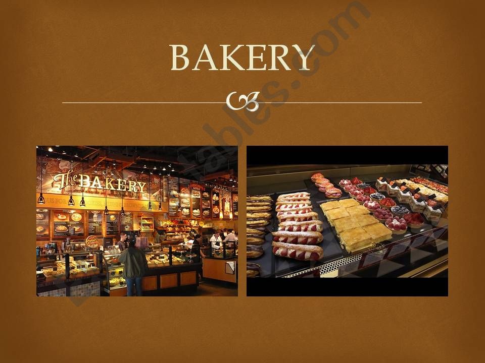ESL - English PowerPoints: Bakery