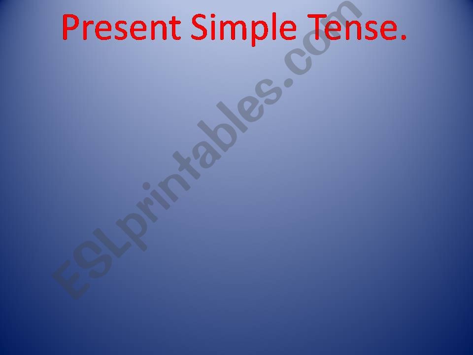ESL - English PowerPoints: Present Simple
