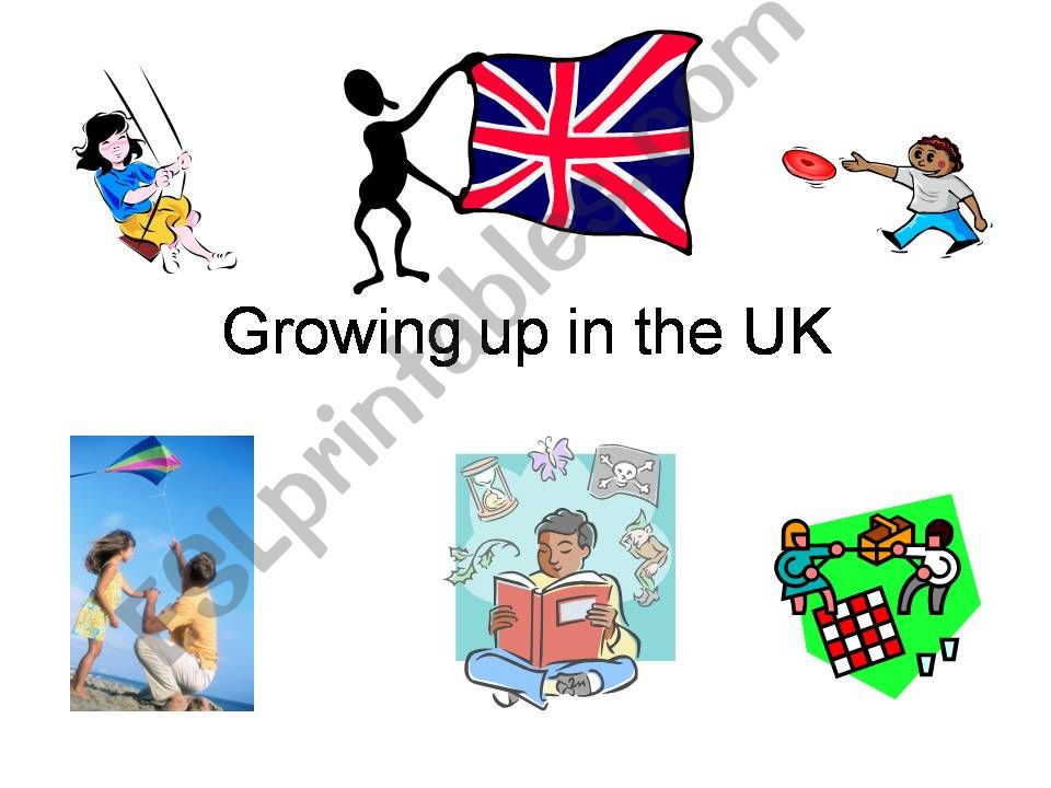 ESL - English PowerPoints: Growing up in the UK
