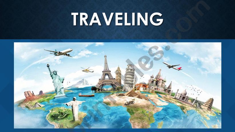 ESL - English PowerPoints: traveling abroad