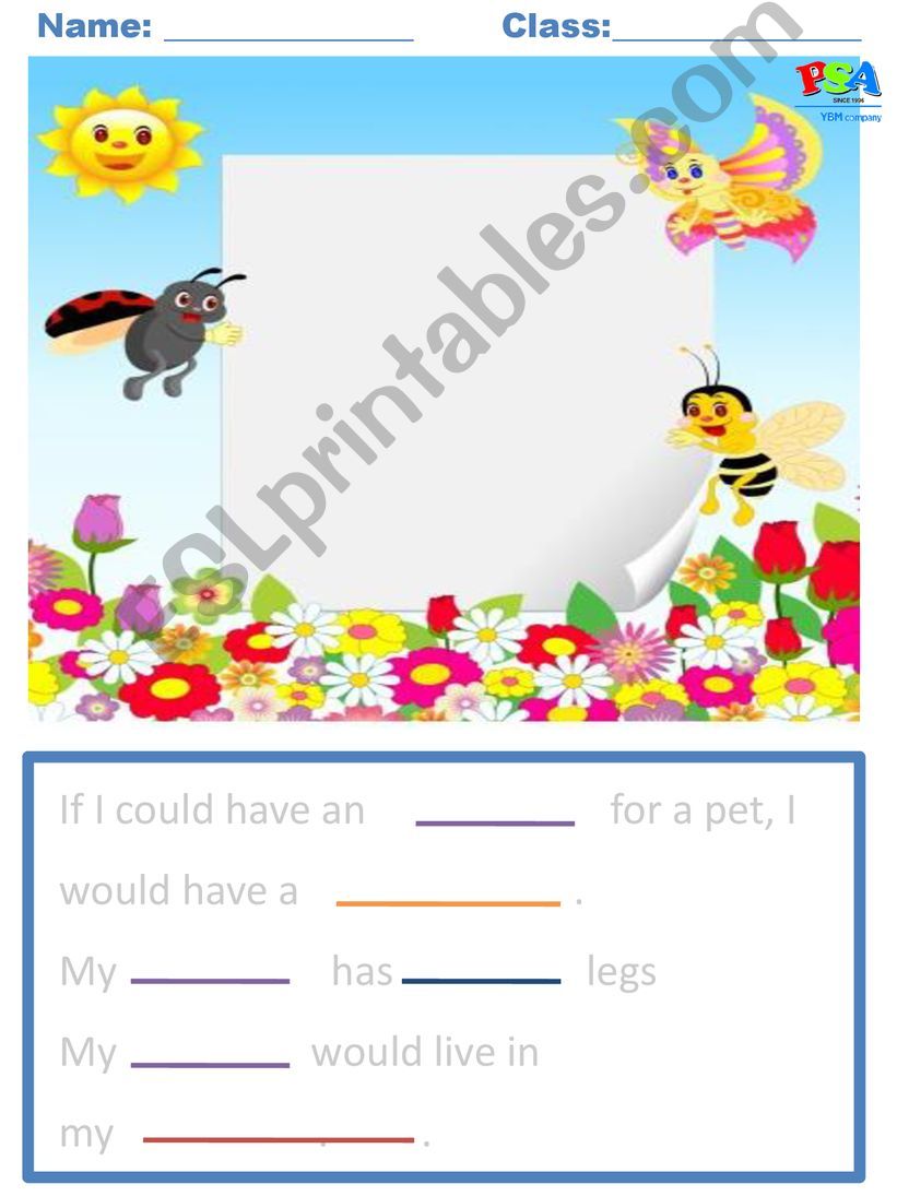 ESL - English PowerPoints: My Favorite Insect