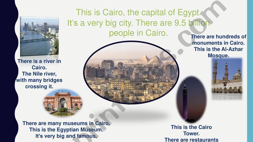 ESL - English PowerPoints: city project for teens