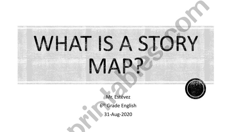 ESL - English PowerPoints: Story Maps, Synonyms, and Antonyms