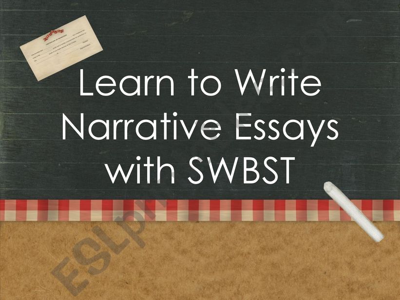 ESL - English PowerPoints: Learn with SWBST Model