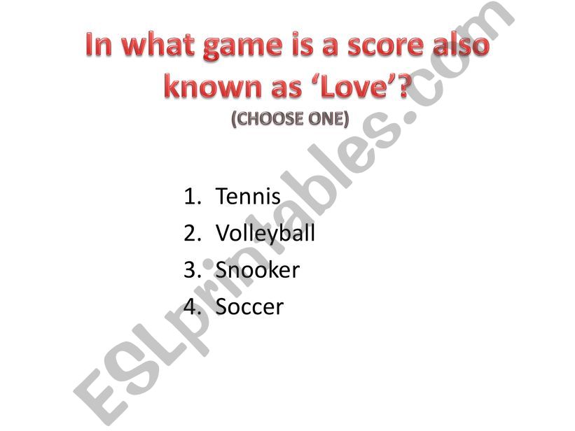 ESL - English PowerPoints: What is Love? PART 2