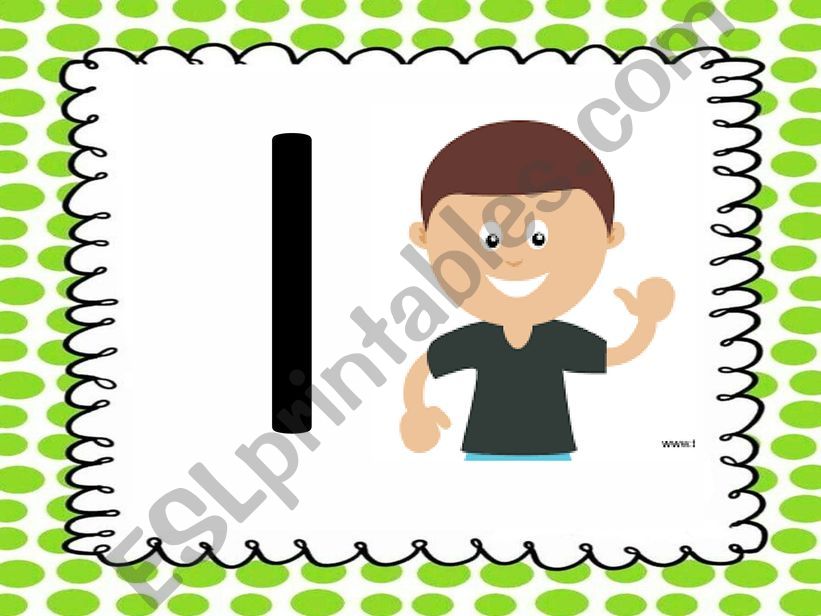 ESL - English PowerPoints: reading simple sentences letter a