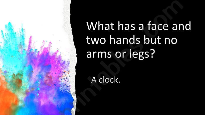 ESL - English PowerPoints: Riddles