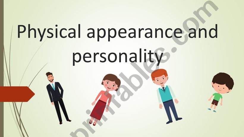 ESL - English PowerPoints: Physical appearence and personality