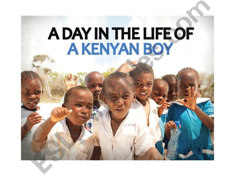 ESL - English PowerPoints: The Kenyan Boy