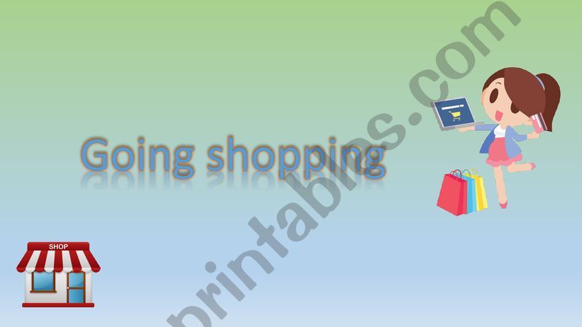 ESL - English PowerPoints: Go shopping