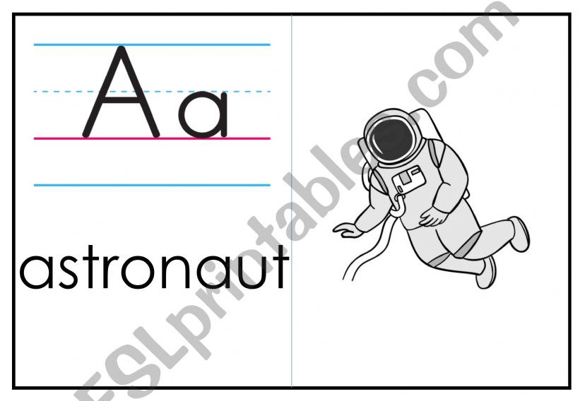ESL - English PowerPoints: Alphabet card