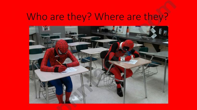 ESL - English PowerPoints: SPIDERMAN AT SCHOOL