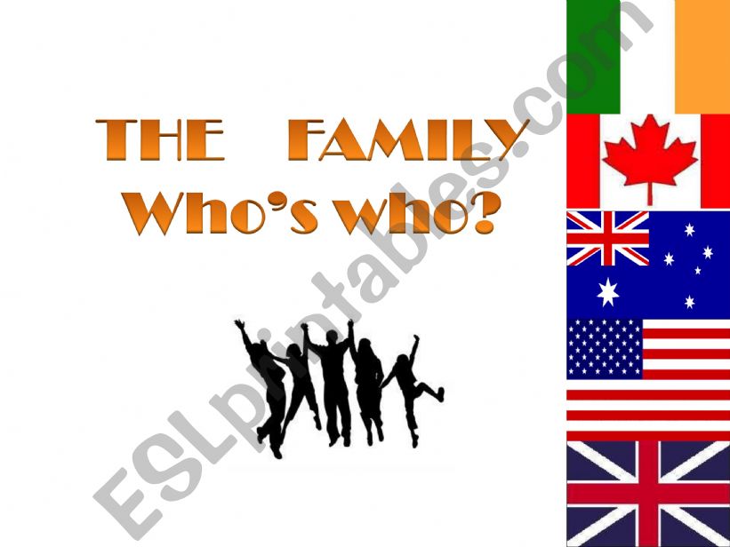 ESL - English PowerPoints: The Family - Whoï¿½s who