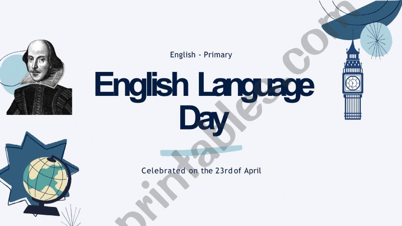 ESL - English PowerPoints: English Language Day Activity