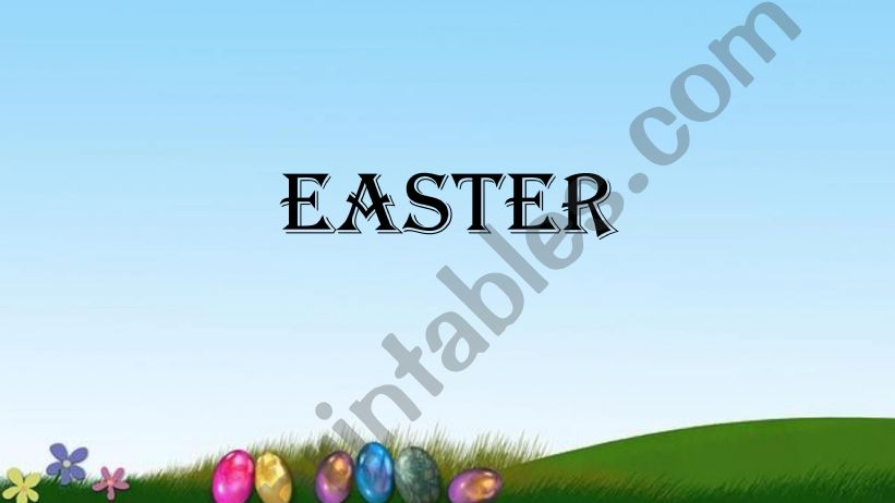 ESL - English PowerPoints: Easter Pressentation