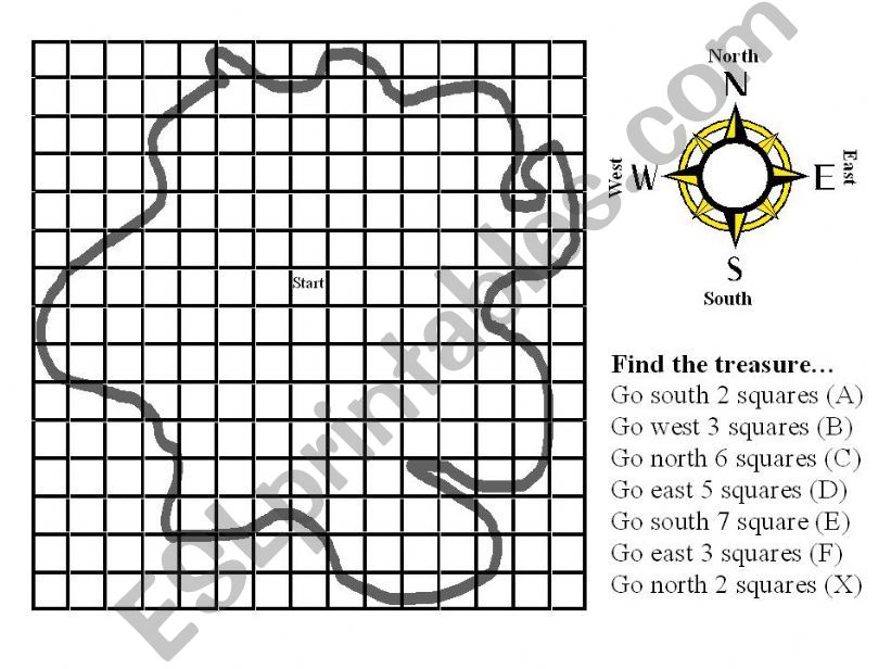 ESL - English PowerPoints: treasuremaps