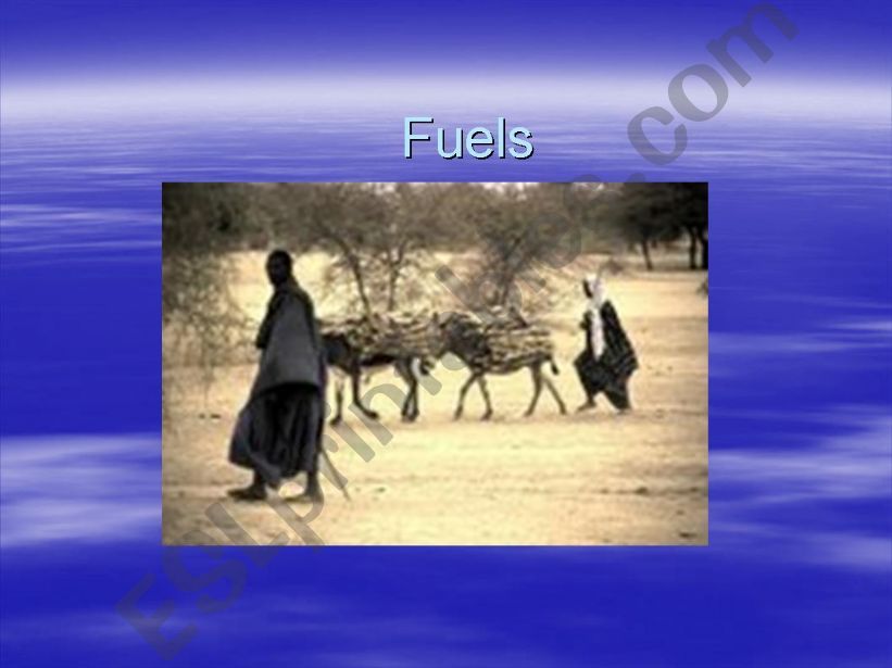 ESL - English PowerPoints: Fuels powerpoint