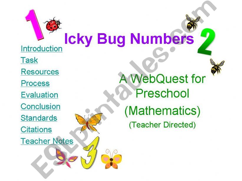 ESL - English PowerPoints: Numbers presentation for kindergarten