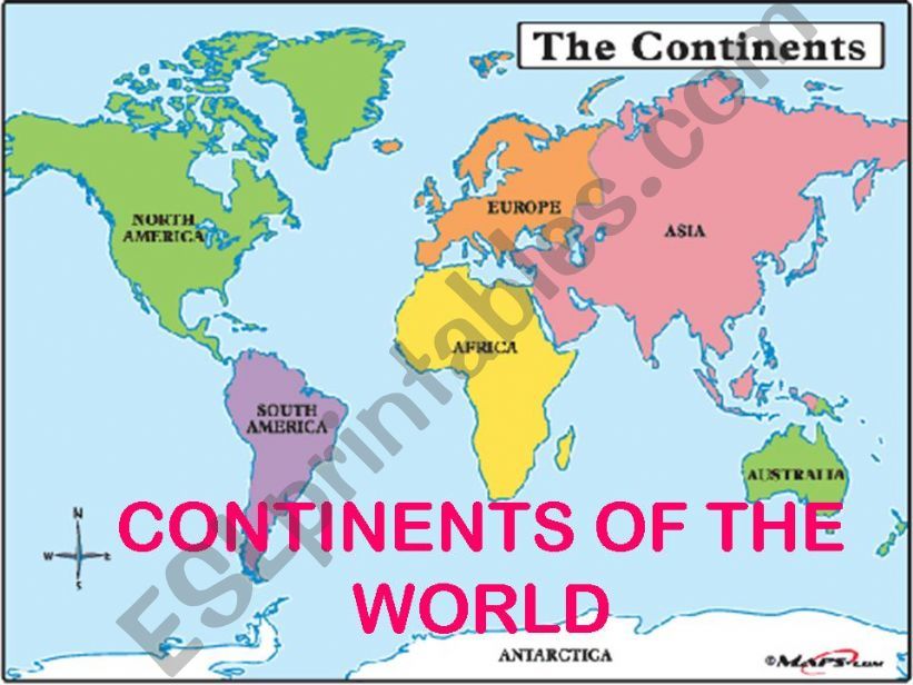 ESL - English PowerPoints: Continents of the World