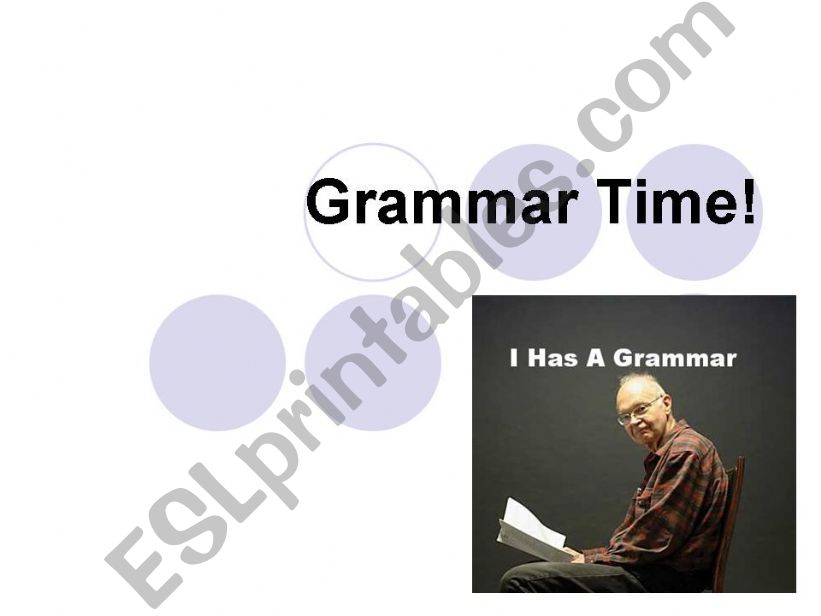 ESL - English PowerPoints: Grammar Time - Conjunctions