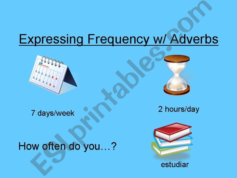 ESL - English PowerPoints: expressing frequency adverbs