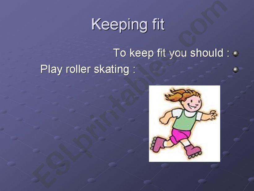 ESL - English PowerPoints: keeping fit