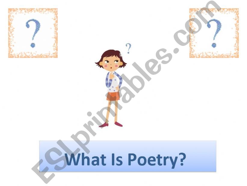 ESL - English PowerPoints: Poetry Introduction 3rd grade