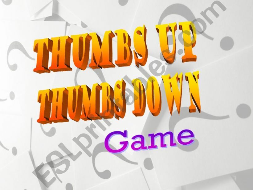 ESL - English PowerPoints: Food TPR Game