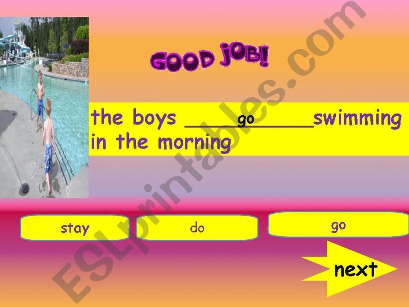 ESL - English PowerPoints: a weekend away