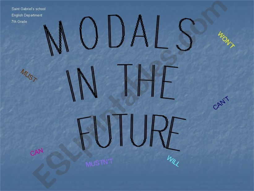 ESL - English PowerPoints: Modal in the future