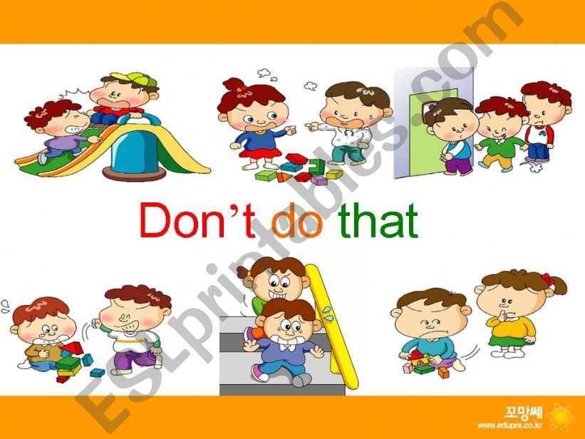 ESL - English PowerPoints: Don¡¯t do that