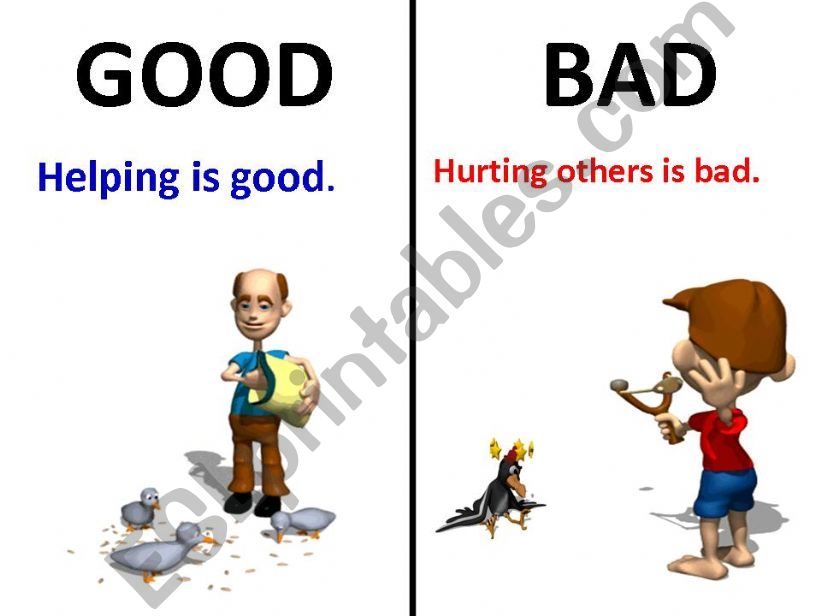 Good Vs Bad Cartoon