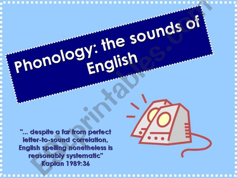 ESL - English PowerPoints: phonology