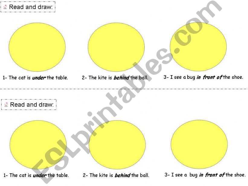 ESL - English PowerPoints: Read and Draw
